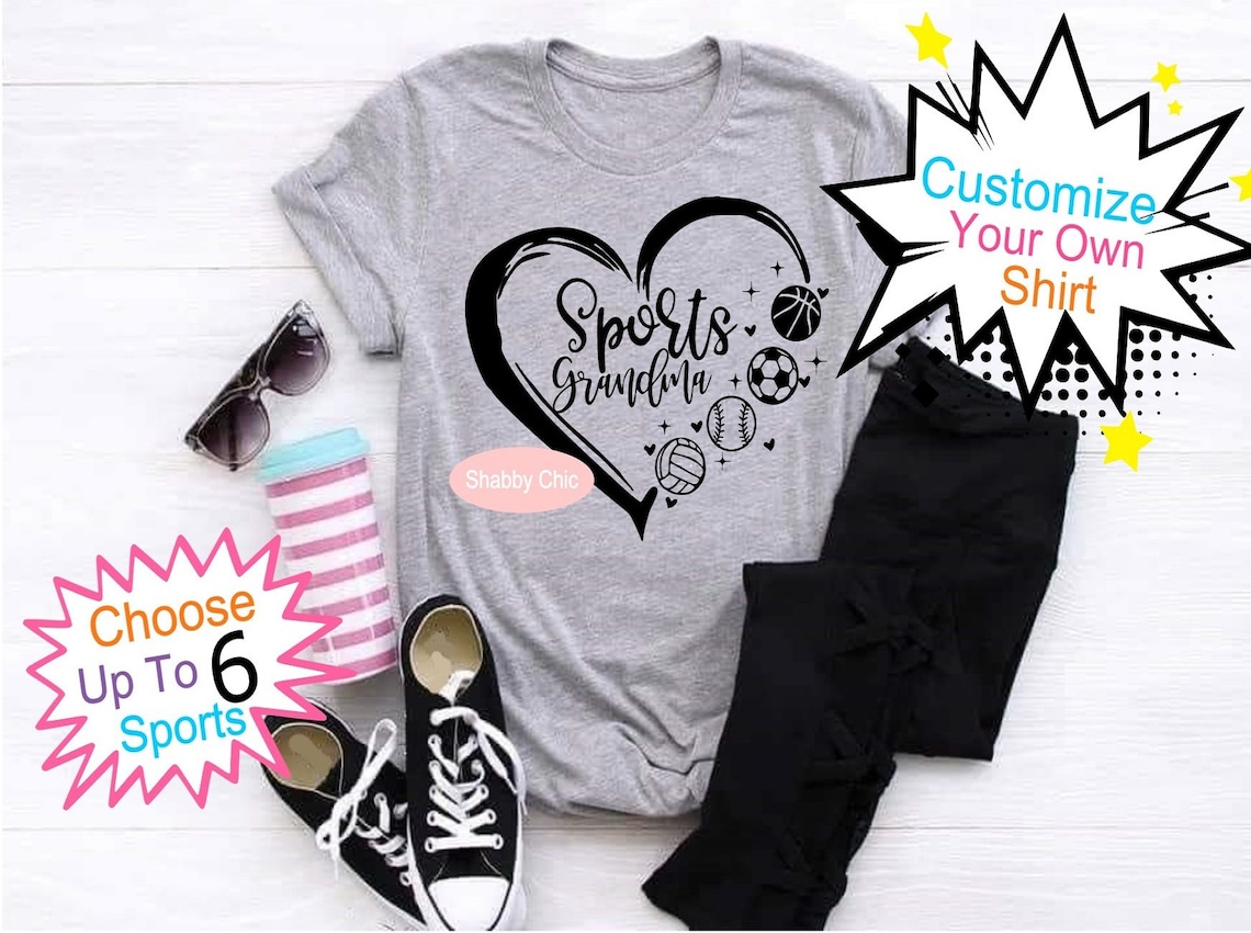 Sports Grandma Shirt Grandma T-shirt Grandma Sports Tshirt - Etsy