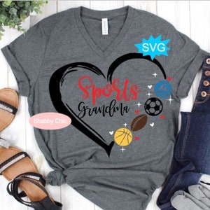 Sports Grandma Svg, 32 Sports Included, Sports Svg, Sports Shirt Svg ...