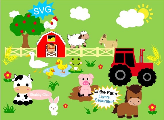 Ferme SVG Animaux de ferme Svg Animaux de la ferme - Etsy France