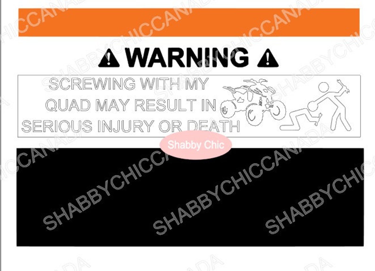 Quad Svg Atv Svg Four Wheeler Svg Warning Svg Funny Mens - Etsy