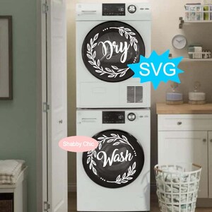 Wash and Dry Svg, Washer Dryer Svg, Laundry Room Svg, Washer and Dryer ...