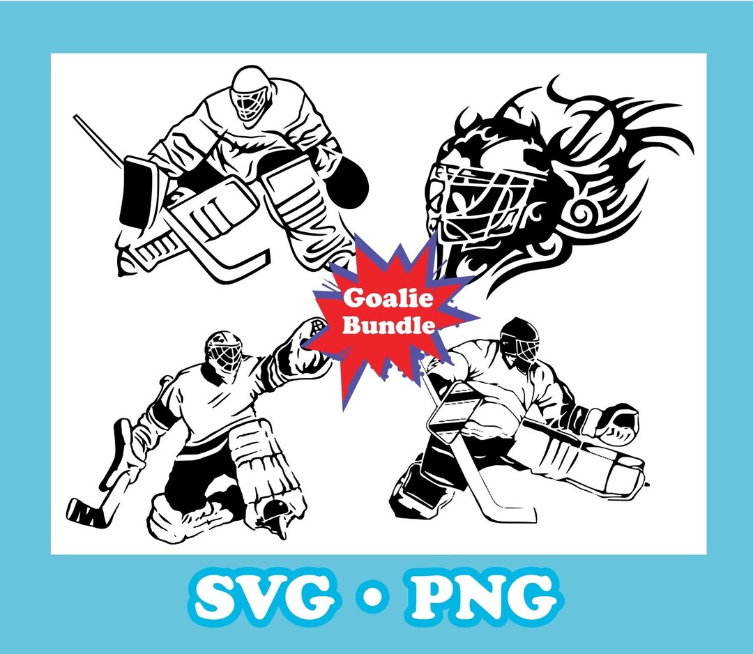 Hockey Svg, Hockey Goalie Svg, Hockey Bundle Svg, Ice Hockey Goalie Svg ...