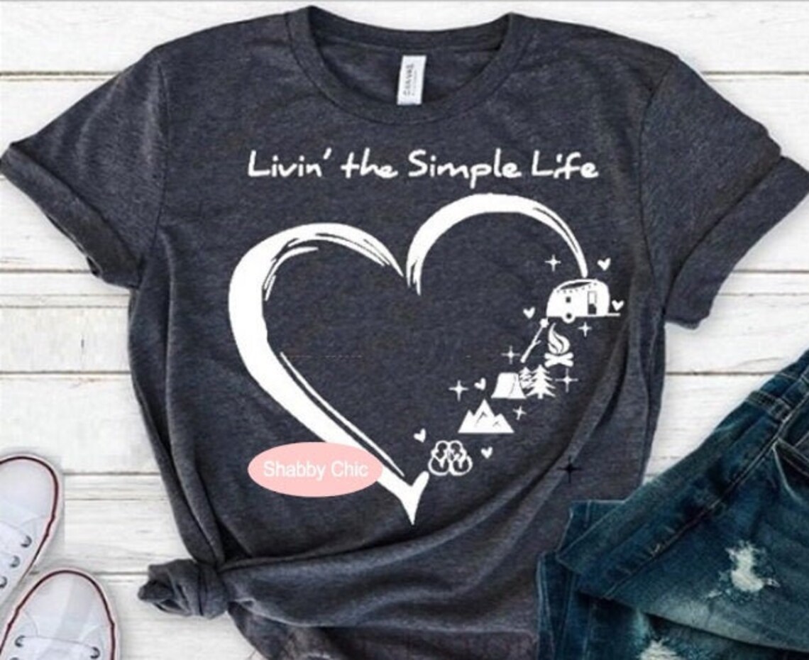 Camping Svg Simple Life Svg Adventure Svg Womens Shirt Svg - Etsy
