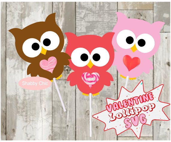 Valentine Lollipop Svg Valentine Lollipop Holder Svg | Etsy