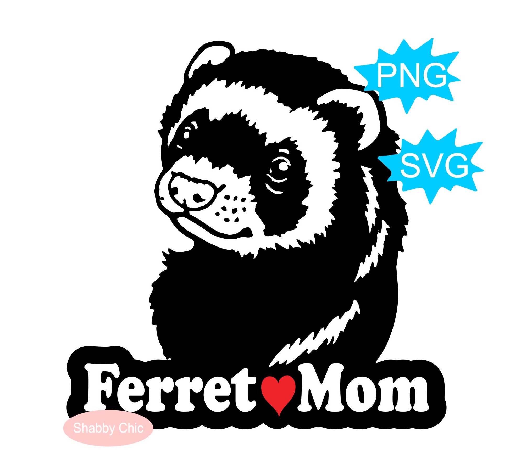 Drawing & Illustration Art & Collectibles Digital cute Ferret Ferret ...