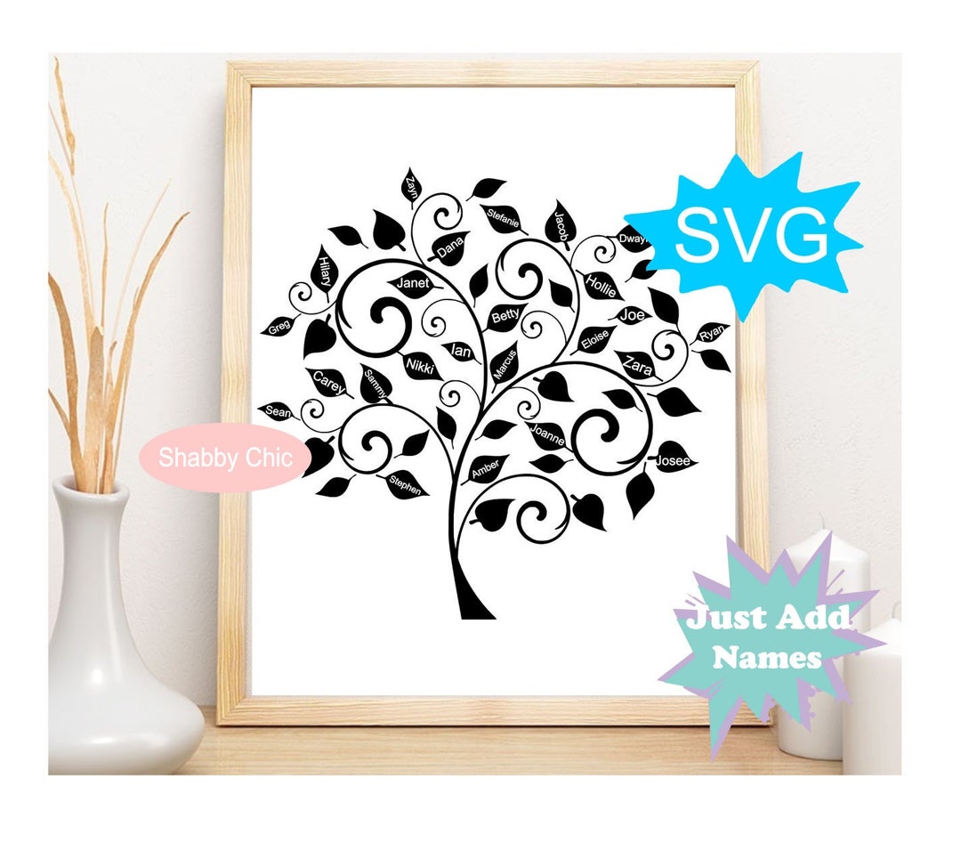 Family Tree SVG, Family Tree PNG, Family Tree, Family Tree Svg Cricut ...