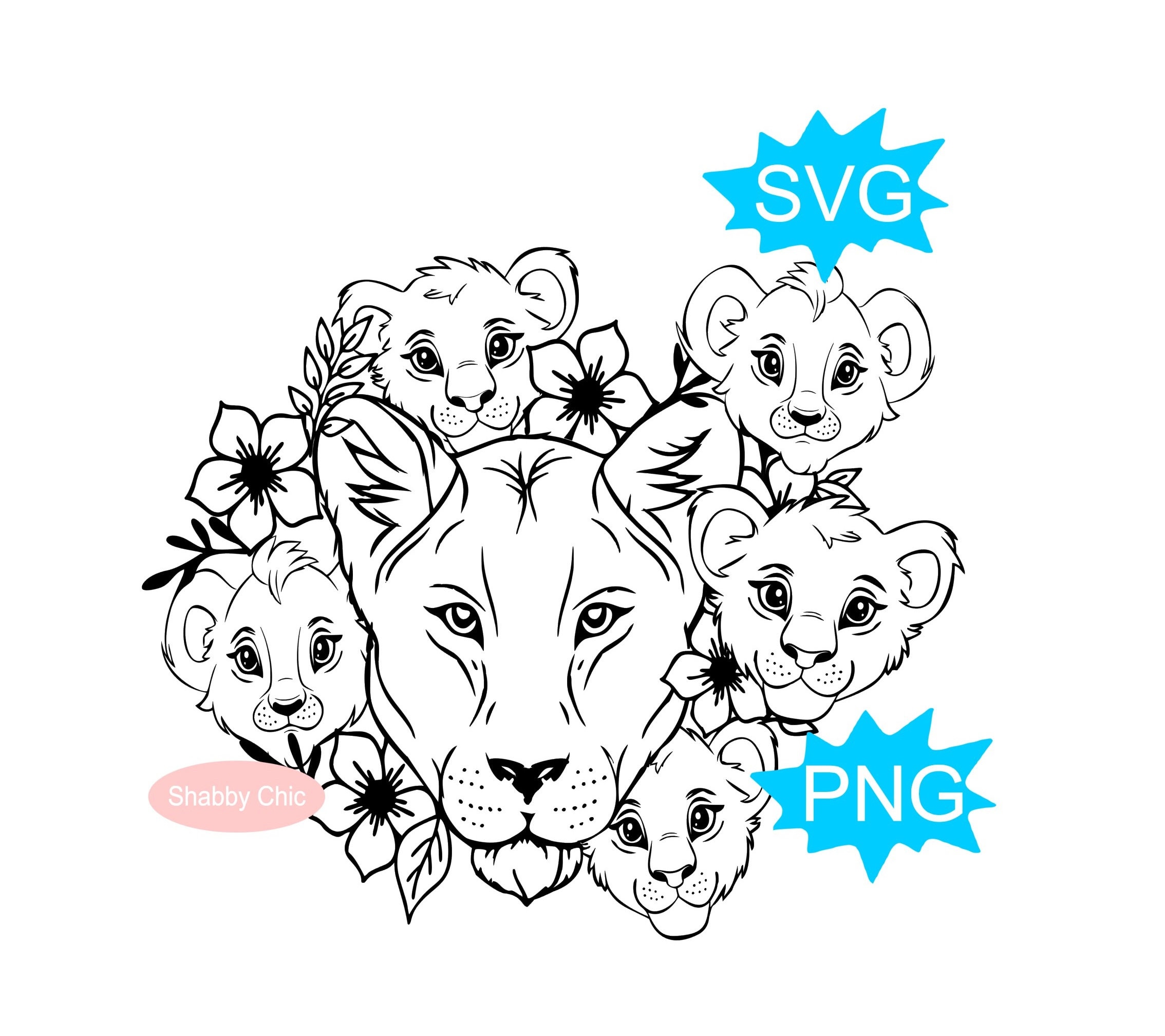 Lioness Svg, Mother Son Svg, Lioness And Cub Svg, Lion Shirt ...