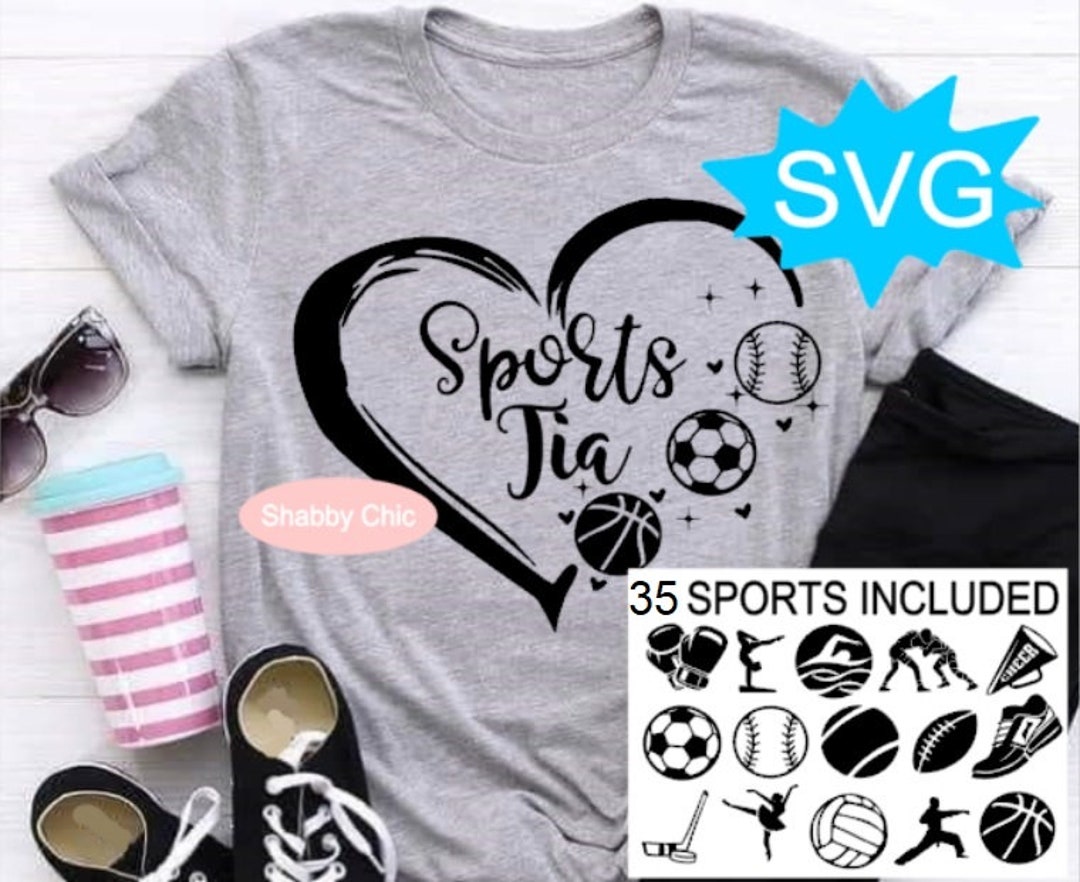 Sports Tia Svg, 35 Sports Included, Sports Svg, Sports Shirt Svg, Tia ...