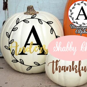 Monogram Font Svg Monogram Alphabet SVG Fall Letters Svg - Etsy