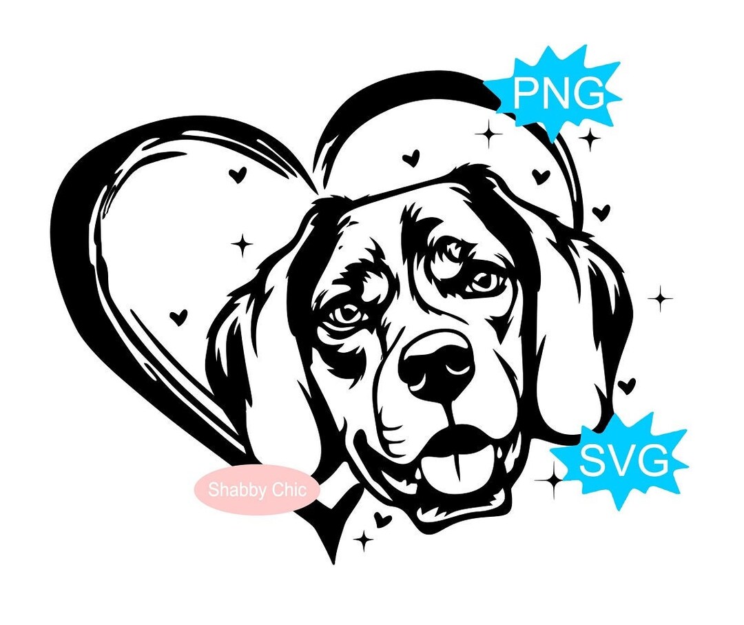 Beagle Svg, Beagle Png, Beagle Sublimation Png, Beagle Heart Svg Beagle ...