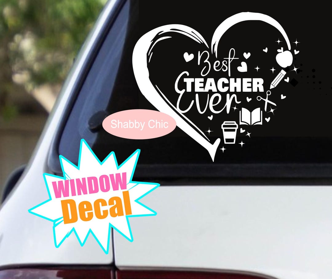 Teacher Decal, Educator Car Decal, Teacher Sticker for Car, Teacher Car ...