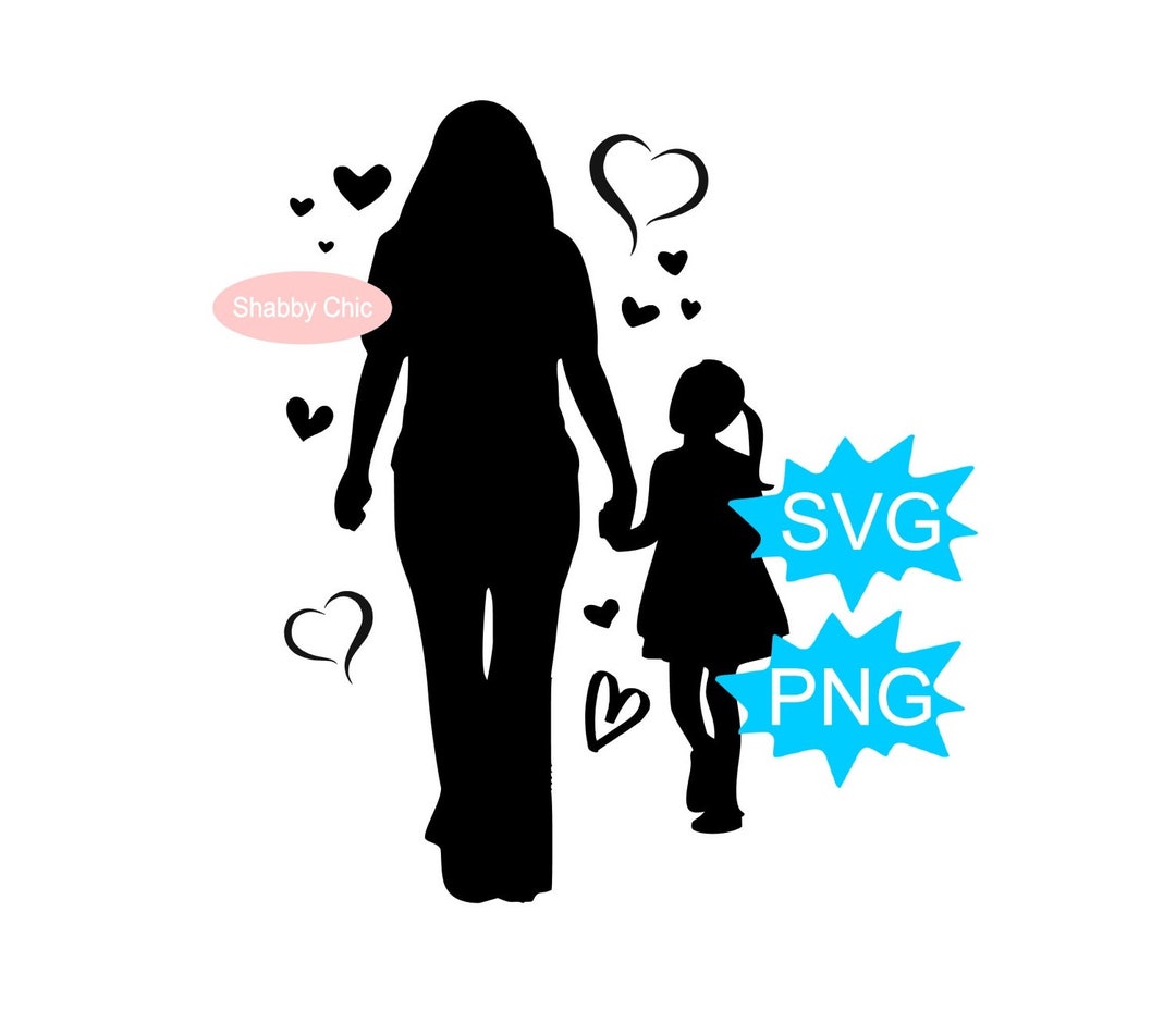 Mother Daughter Svg, Mother Daughter Svg Png, Mother Daughter Svg File ...
