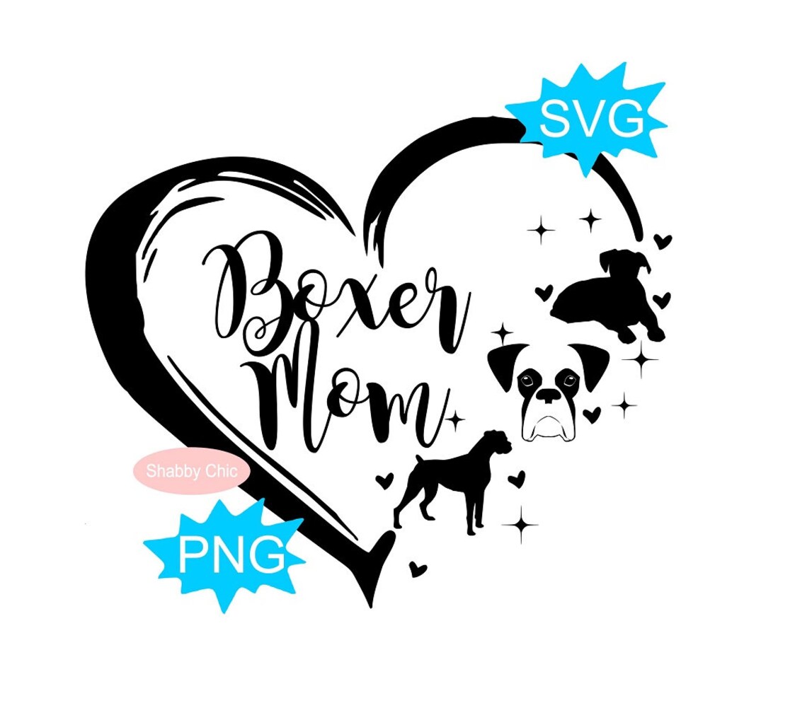 Boxer Svg, Boxer Png, Boxer Mom Svg, Boxer Sublimation, Boxer Dog Svg ...