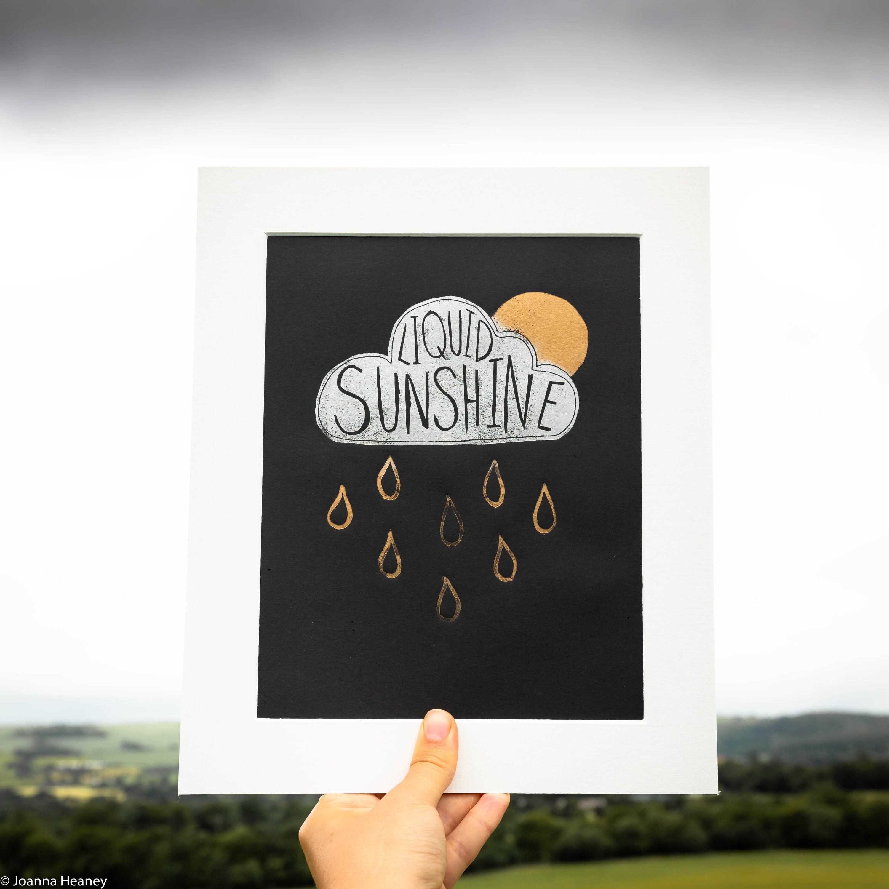 Liquid Sunshine - Linocut Print — Storehouse Arts