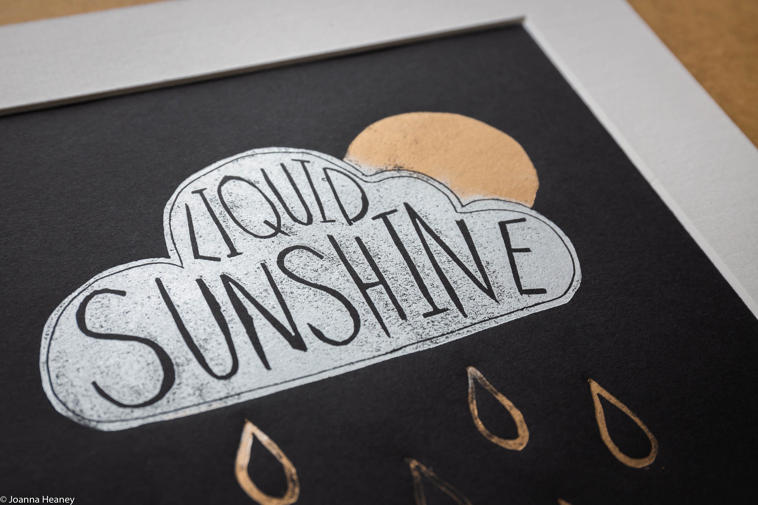 Liquid Sunshine - Linocut Print — Storehouse Arts