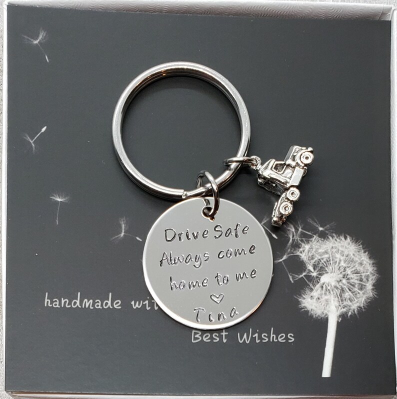 Drive Safe Keychain, Semi Truck Keychain, Always Come Home to Me ...