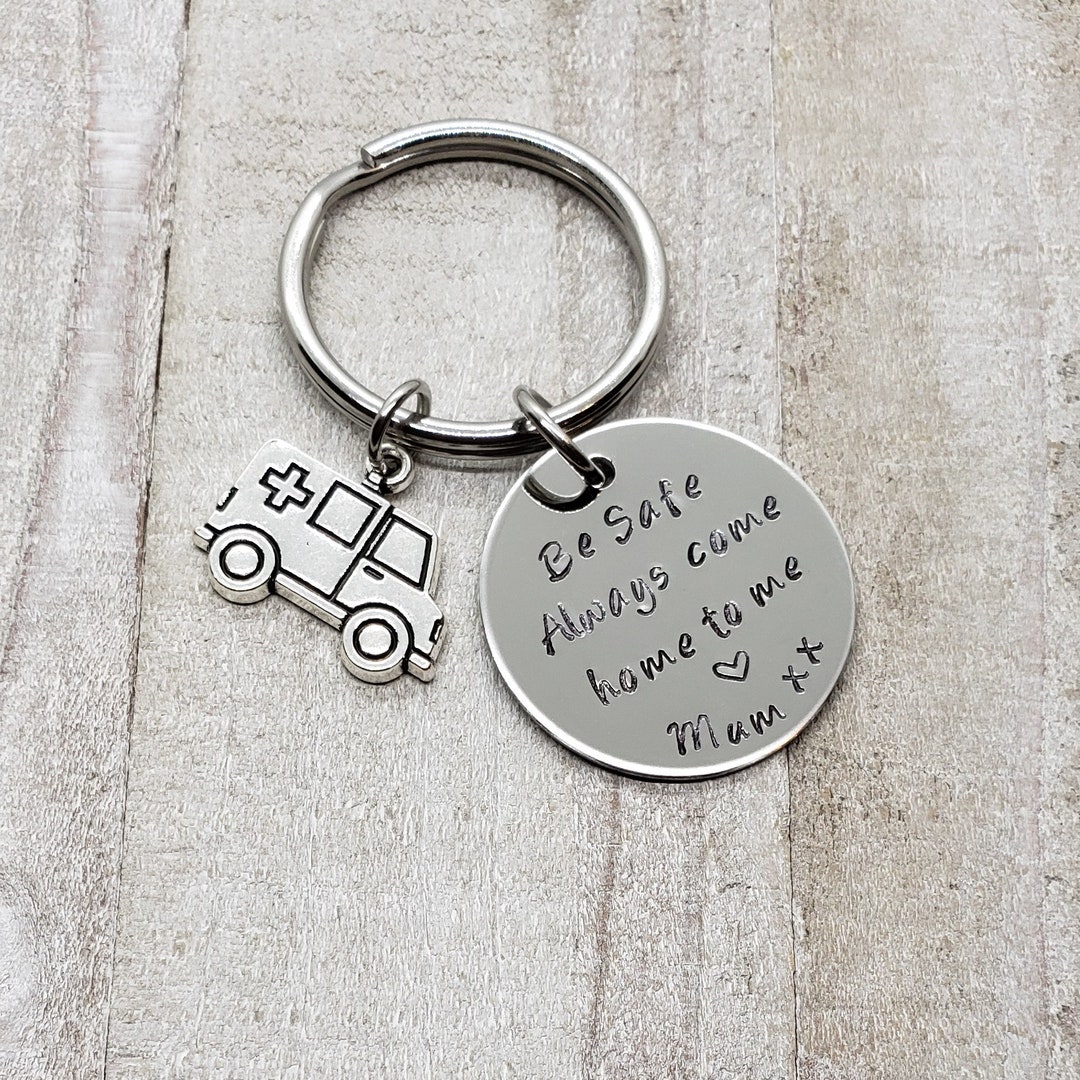 Paramedic Be Safe Keychain, Ambulance Keychain, Paramedic Keychain ...