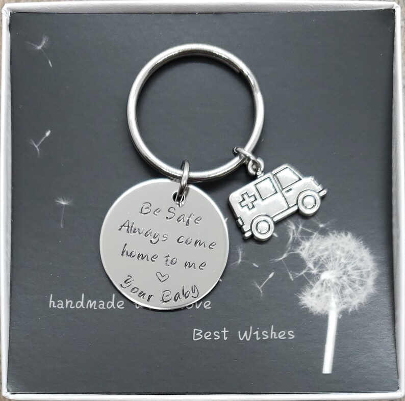 Paramedic Be Safe Keychain, Ambulance Keychain, Paramedic Keychain ...