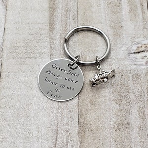 Drive Safe Keychain, Tow Truck Keychain, Tow Truck Driver Come Home ...