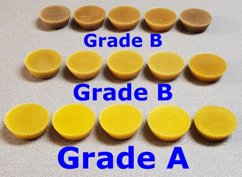 1 Ounce oz Natural Yellow Beeswax in Reese Cup Shape - Etsy