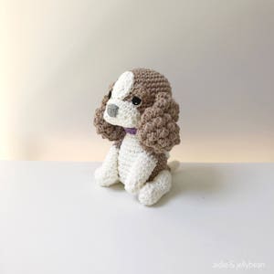 Customisable CAVALIER Crochet Amigurumi With Collar, Crochet Cavalier ...