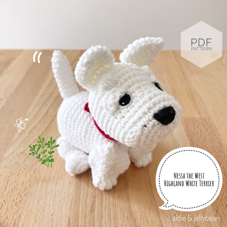 AMIGURUMI PATTERN/ Tutorial Bundle (english) Amigurumi West Highland ...
