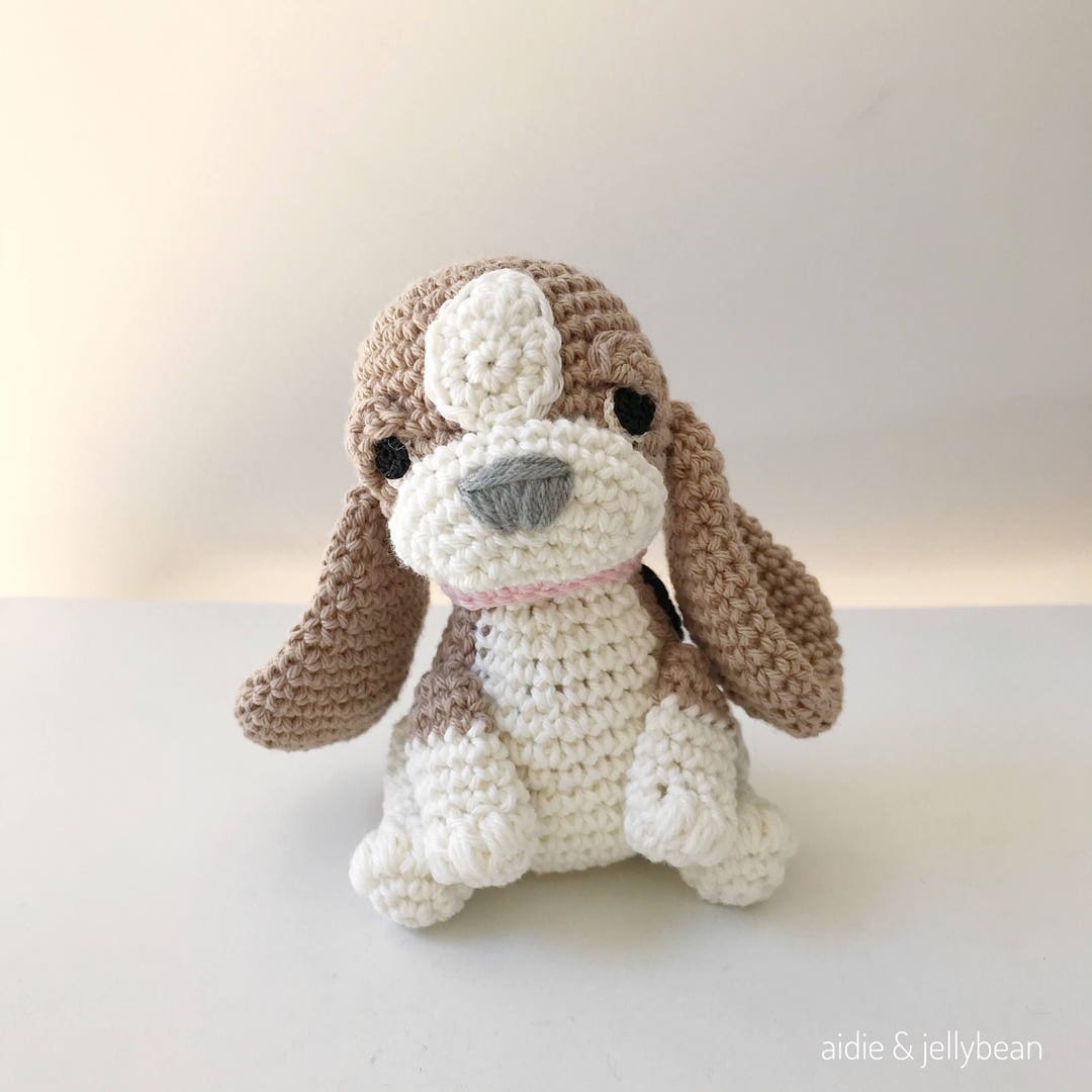 Customisable HOUND Crochet Amigurumi With Collar, Crochet Hound ...