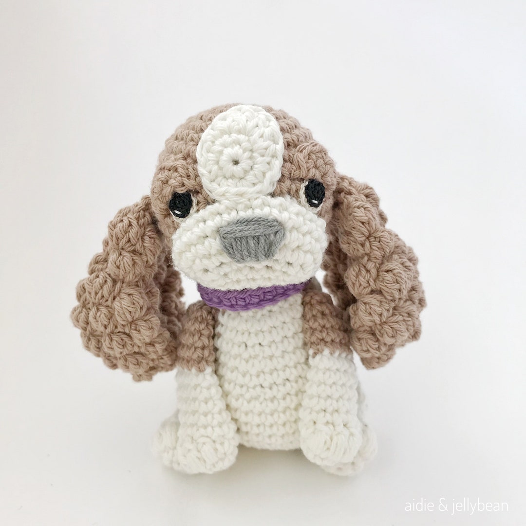 Customisable CAVALIER Crochet Amigurumi With Collar, Crochet Cavalier ...
