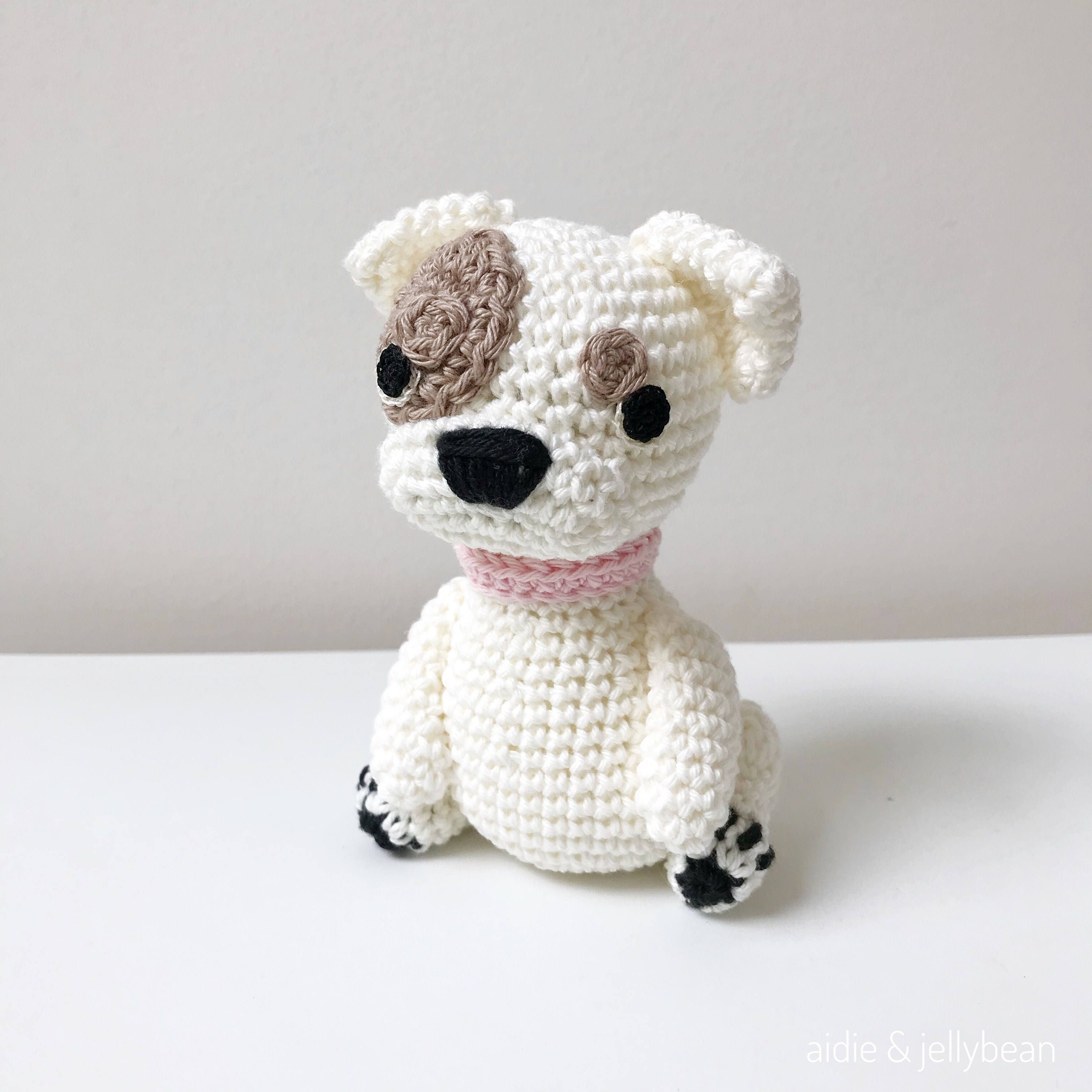 Customisable PIT BULL Crochet Amigurumi With Collar Crochet | Etsy