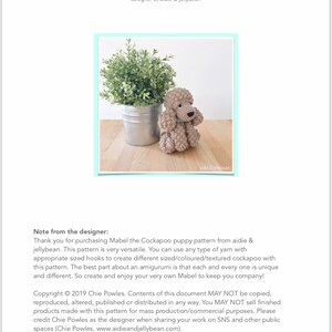 AMIGURUMI PATTERN/ Tutorial (english/español) Amigurumi Cockapoo Dog ...