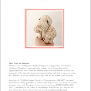 AMIGURUMI PATTERN/ Tutorial (english / Español) Amigurumi Spaniel Dog ...