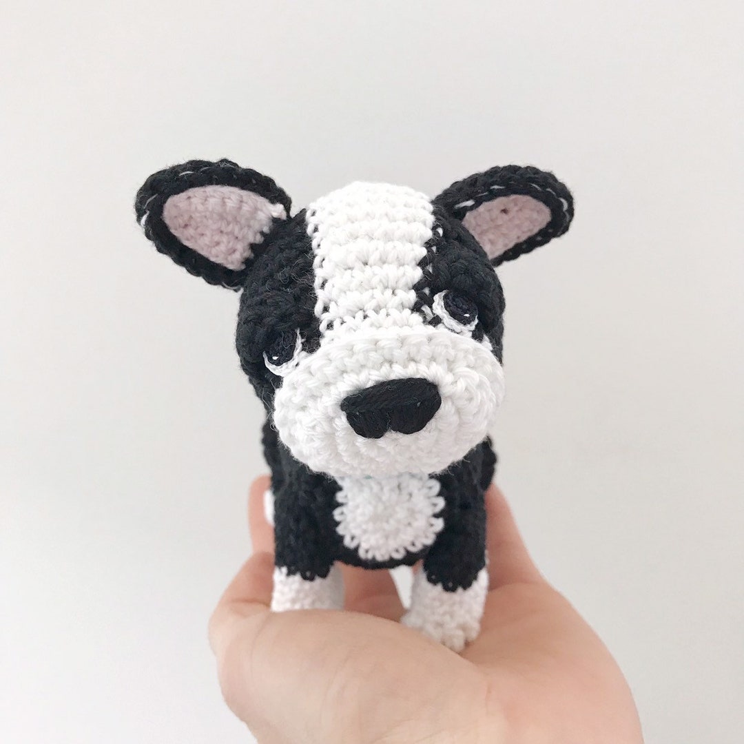 Customisable BOSTON TERRIER Crochet, Amigurumi Boston Terrier, Dog ...