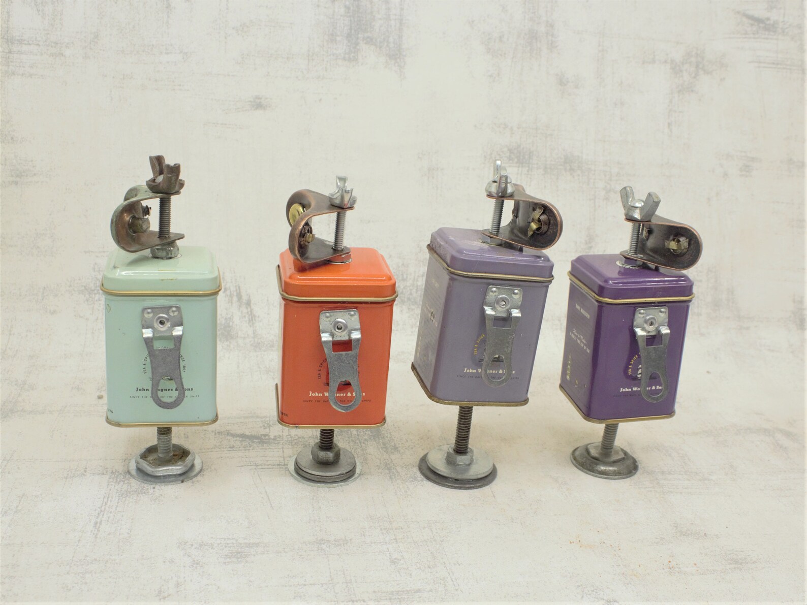 Tiny Tea Bots Made From Tiny Tea Tins Junk Robot Tea Lovers Gift - Etsy