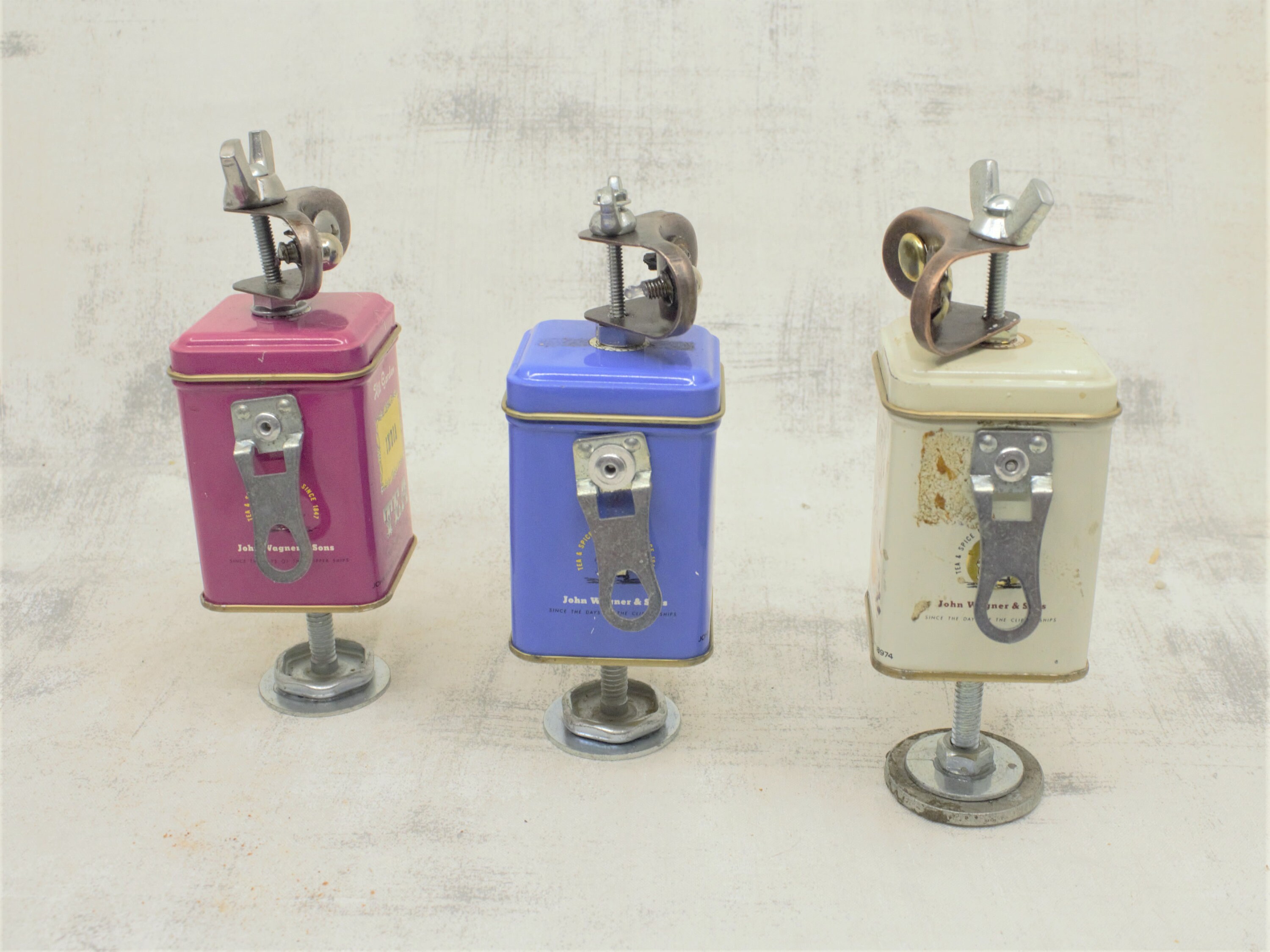 Tiny Tea Bots Made From Tiny Tea Tins Junk Robot Tea Lovers Gift - Etsy