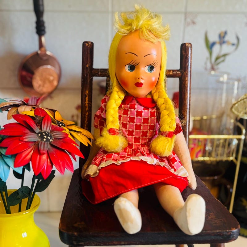 Vintage Cloth Doll - Etsy
