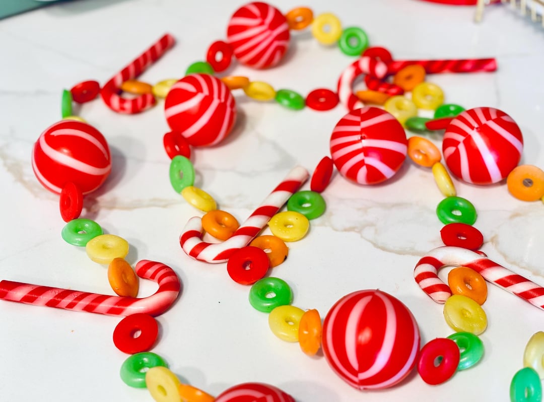 Fun Vintage 70s-80s Plastic Candyland Look Candy Cane and Candy ...