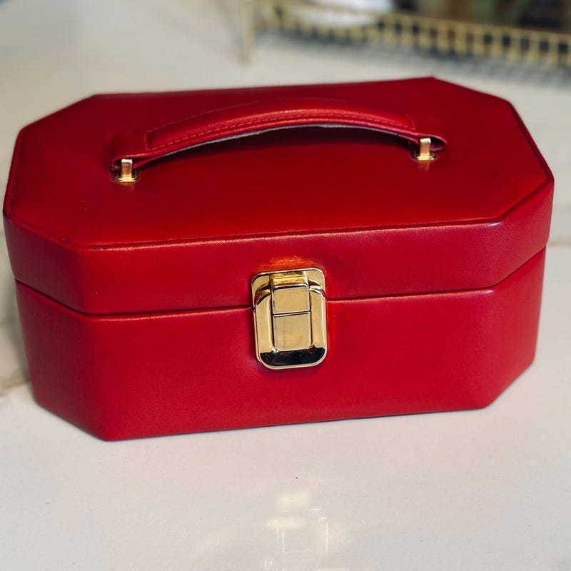 Leather Train Case - Etsy