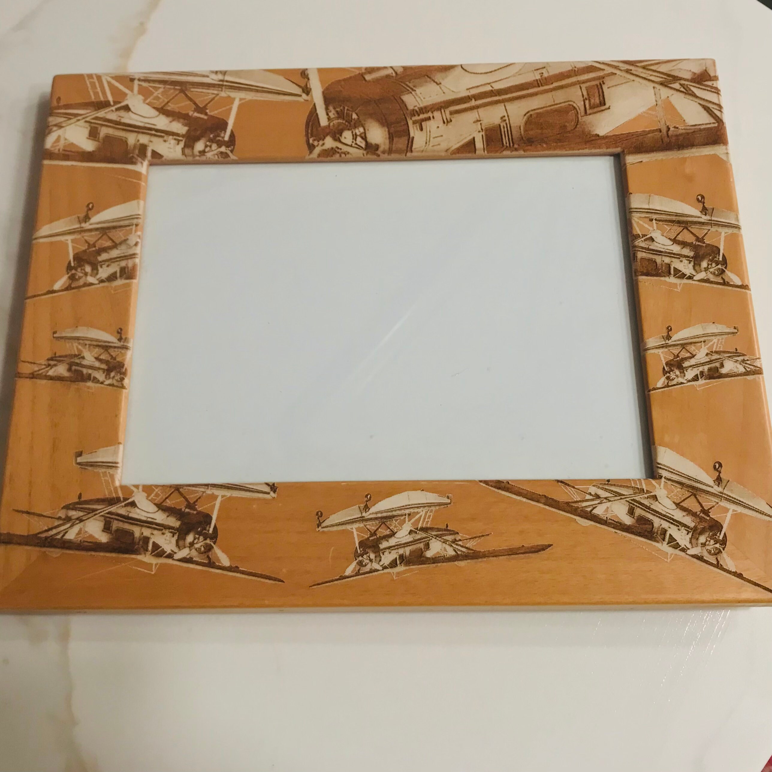 Etched Wood Airplane/aviation Picture Frame - Etsy
