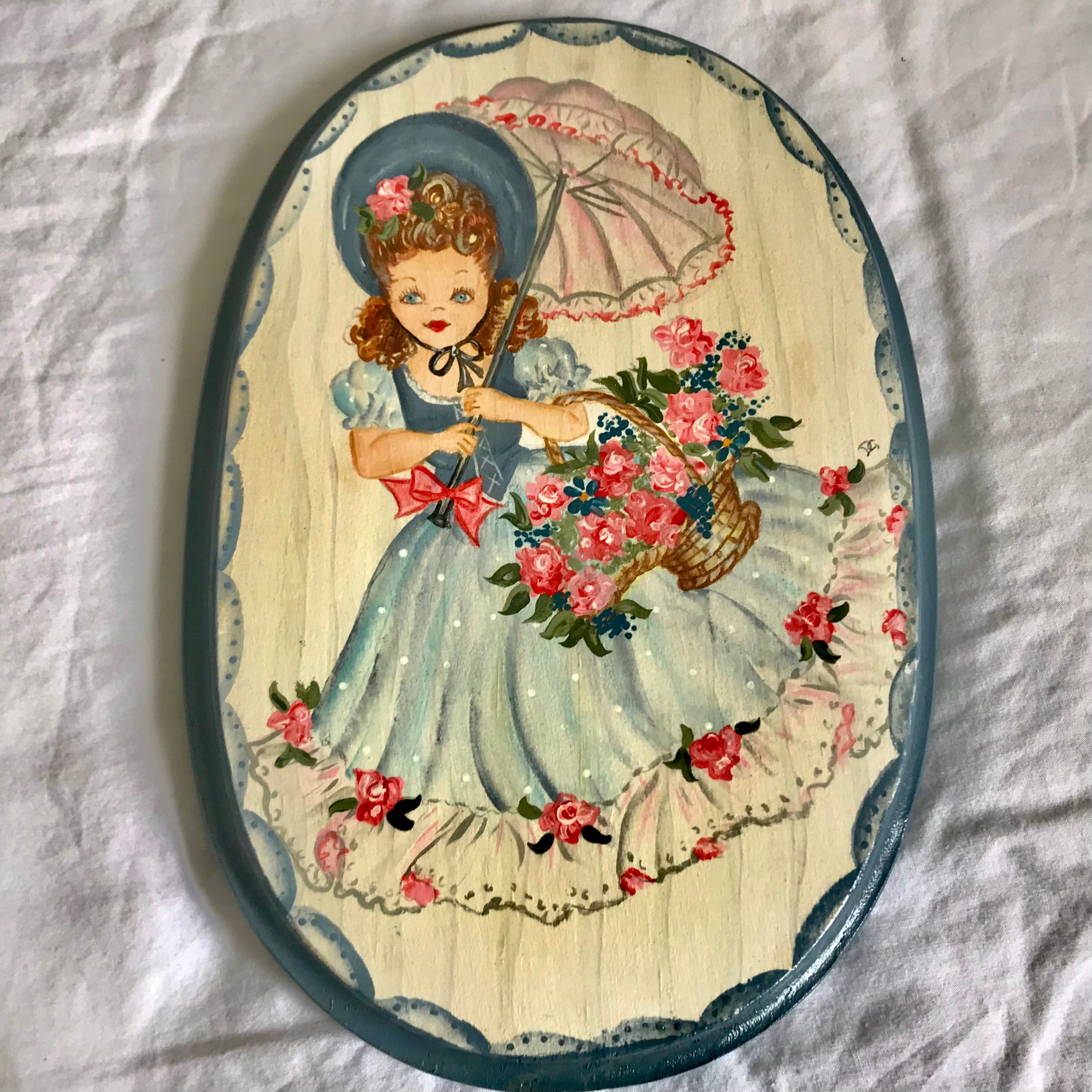 Vintage Decorative Wood Kitsch Wall Plaque Trio Country Cabin Cuties ...