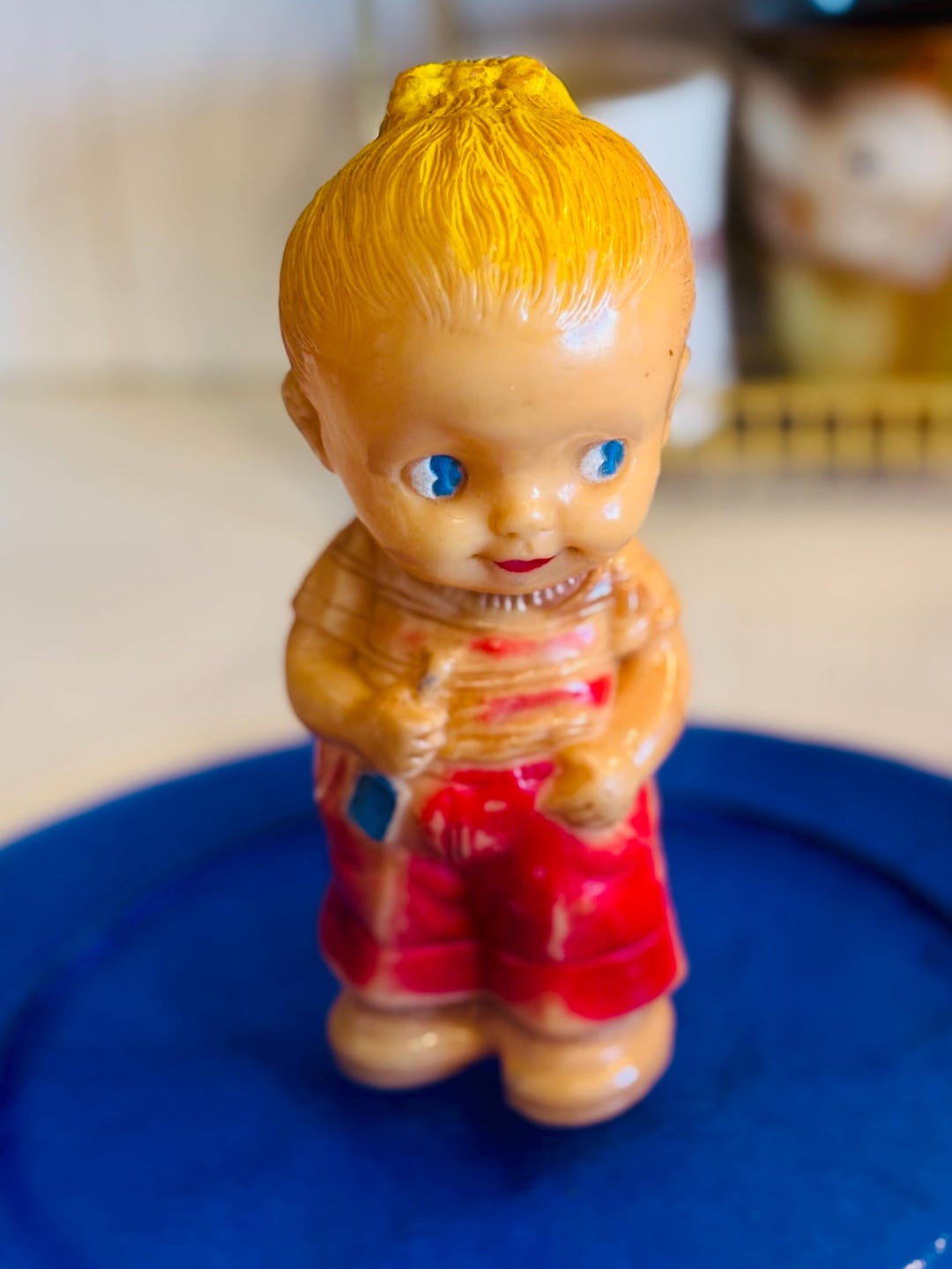 Vintage Irwin Rubber Kewpie Doll Squeak Toy 1950s 7” - Etsy