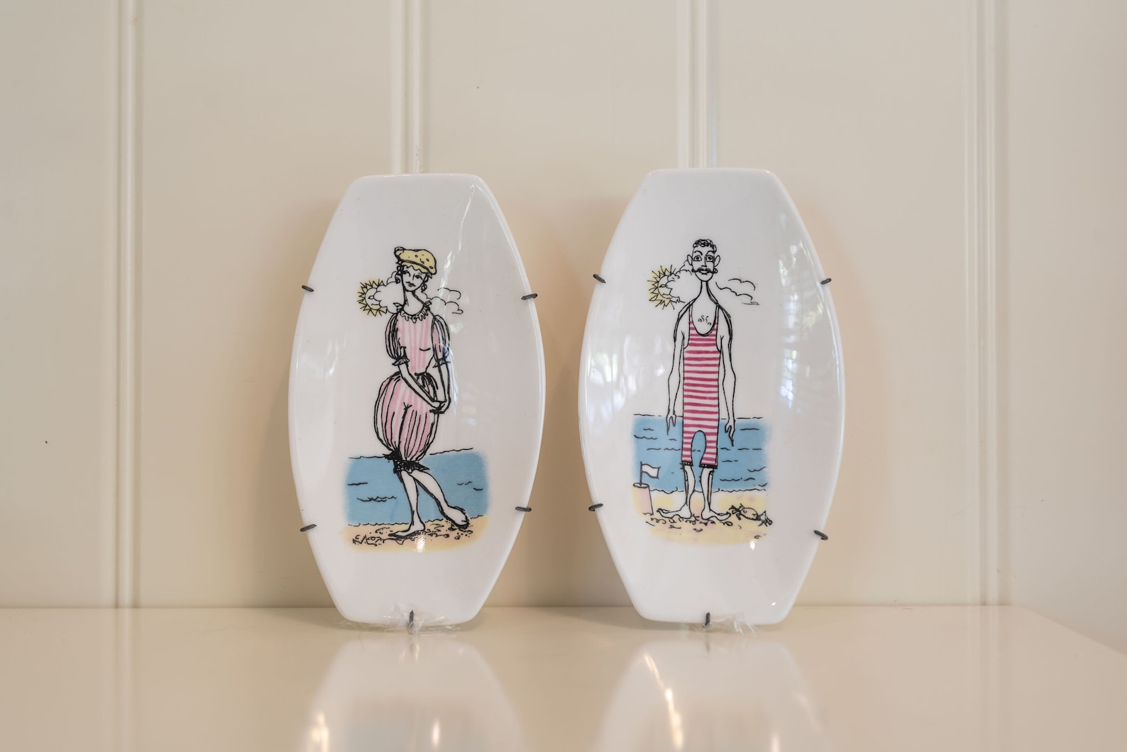 Maureen Tanner Design Hanging Pin Trays 'the Gay Nineties' From the ...