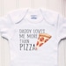 More Than Pizza Onesie® - Pizza Mom Onesie®, Pizza Baby Clothes, Pizza ...