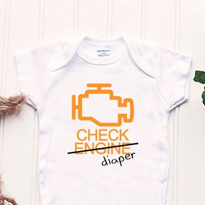 Check Engine Onesie® - Daddy Mechanic Onesie®, Future Blockhead Onesie ...