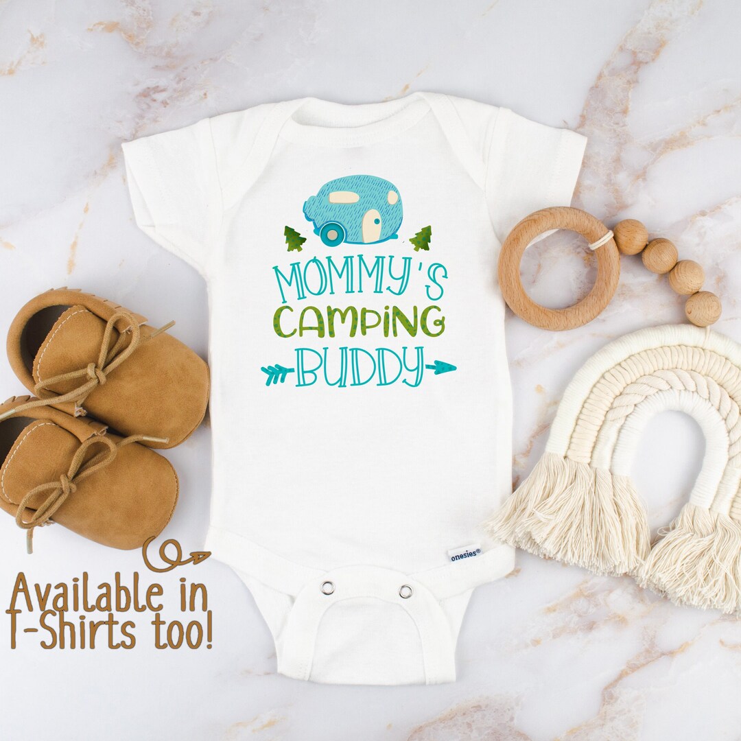 Mommy's Camping Buddy Onesie® - Cute Babybody Suit - Baby Shower Gift ...