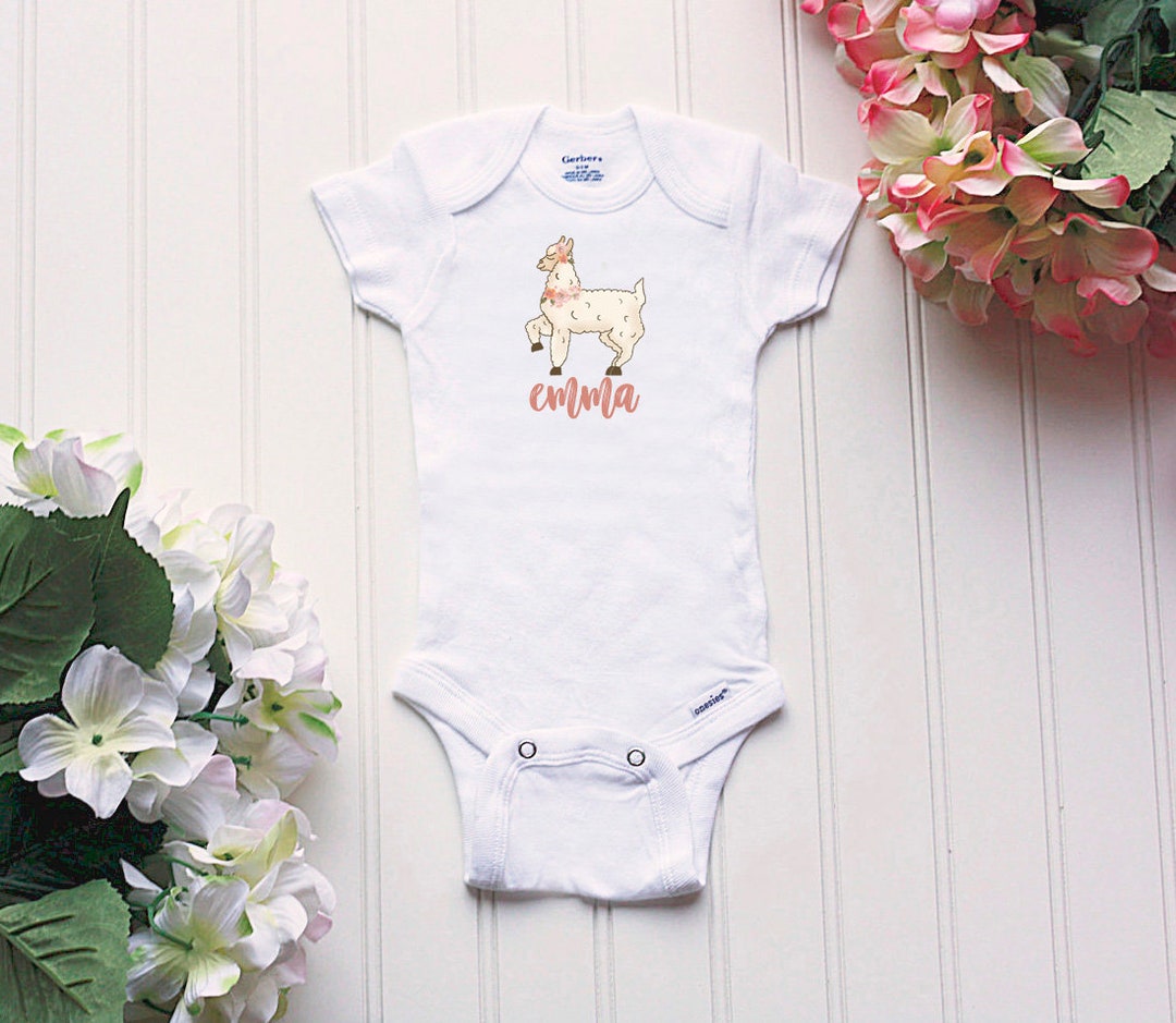 Llama Onesie® - Personalized Onesie®, Llama Baby Outfit, Take Home ...