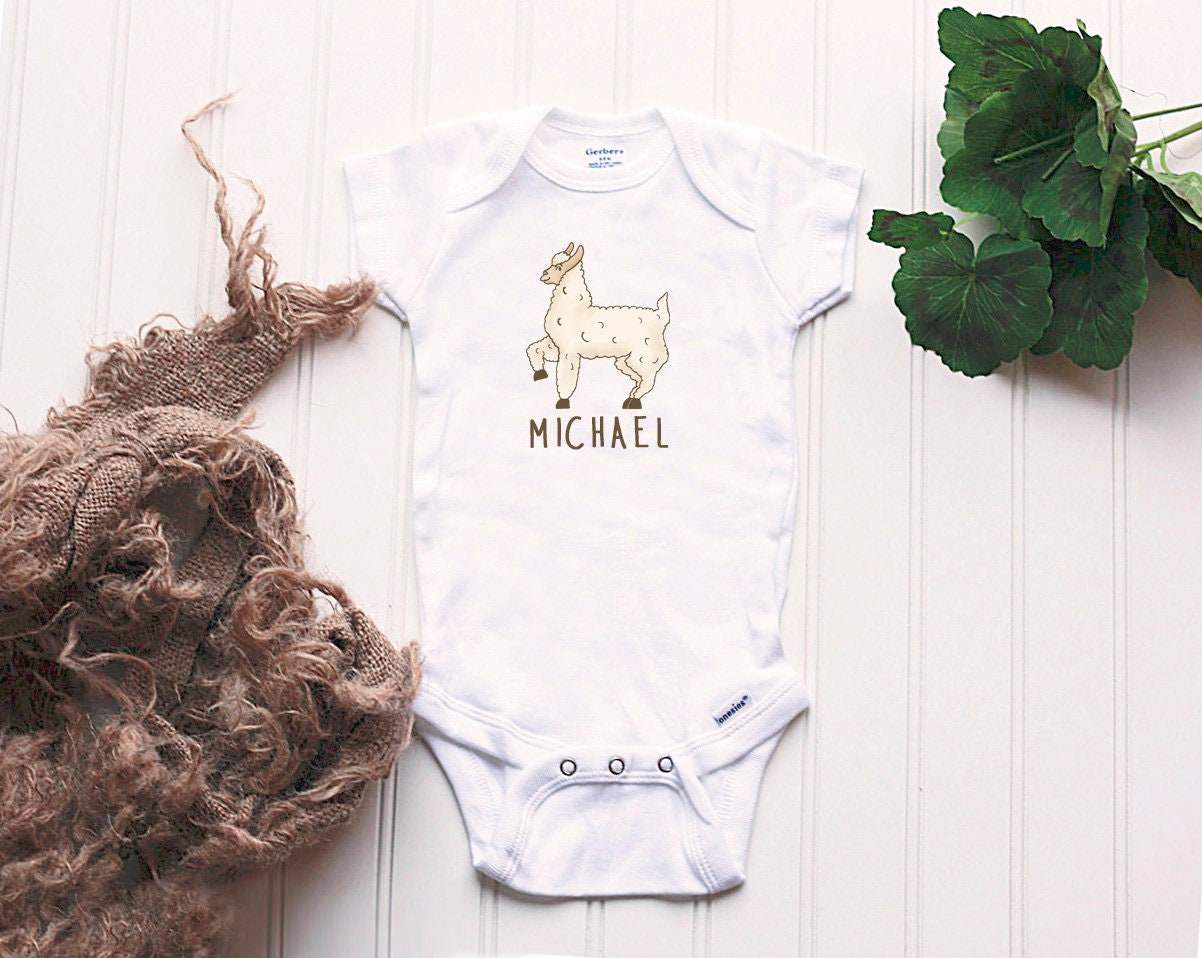 Llama Onesie® - Personalized Onesie®, Llama Baby Outfit, Take Home ...