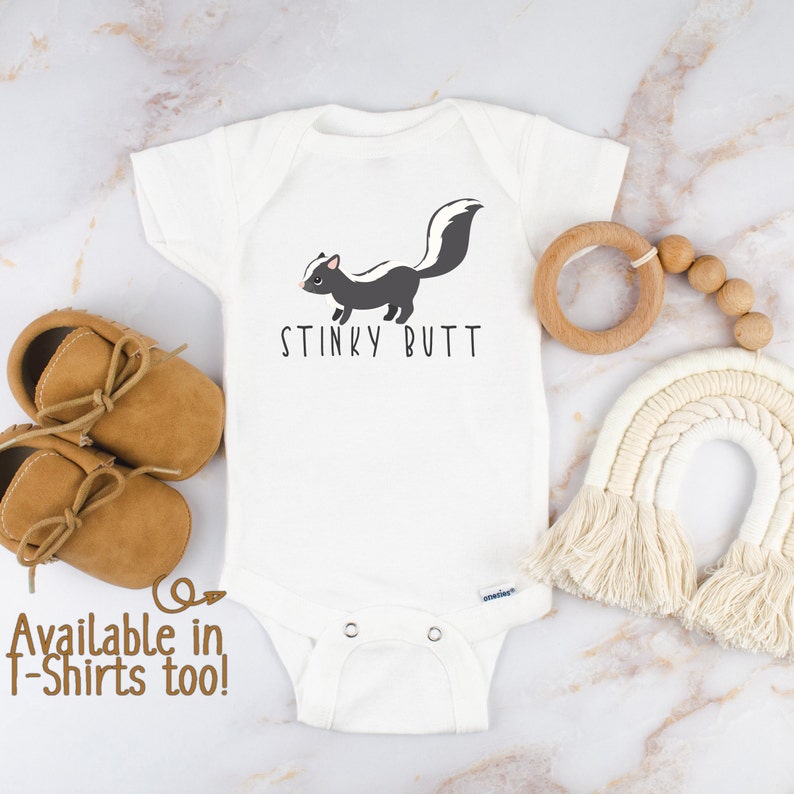 Stinky Butt Onesie® - Cute Baby Body Suit - Baby Shower Gift - Funny ...