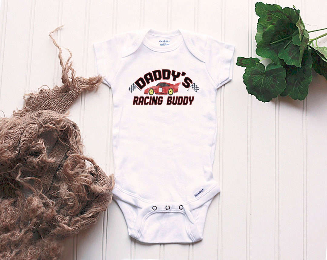 Daddy's Racing Buddy Onesie® - Sunday Race Onesie®, Racing Shirt ...