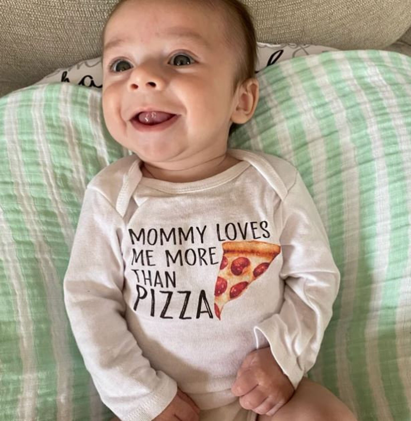 More Than Pizza Onesie® Pizza Mom Onesie® Pizza Baby - Etsy