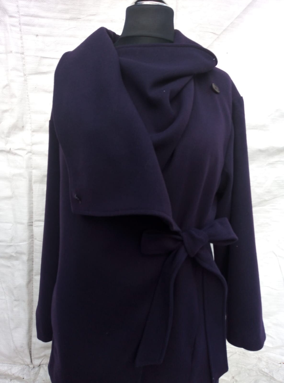 Women's Plum Colored Coat. Spring/fall Season Coat. Dark - Etsy